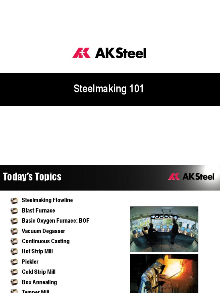 Basics of Steel Making | PDF | Steelmaking | Blast Furnace