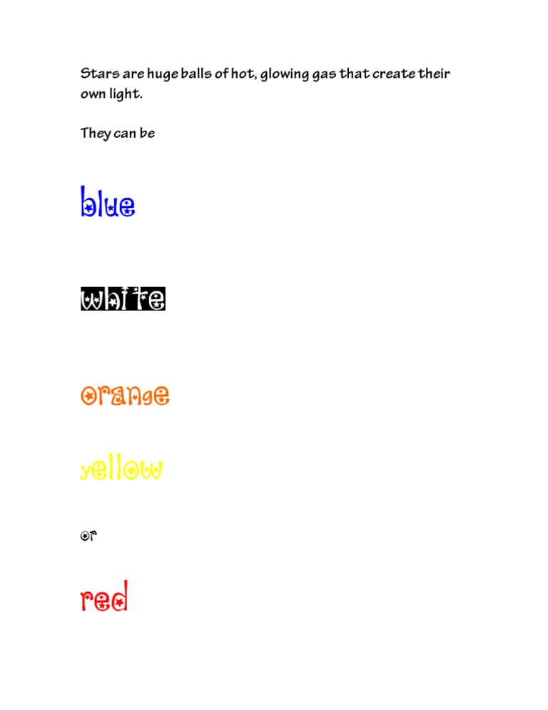 Star Colors | PDF