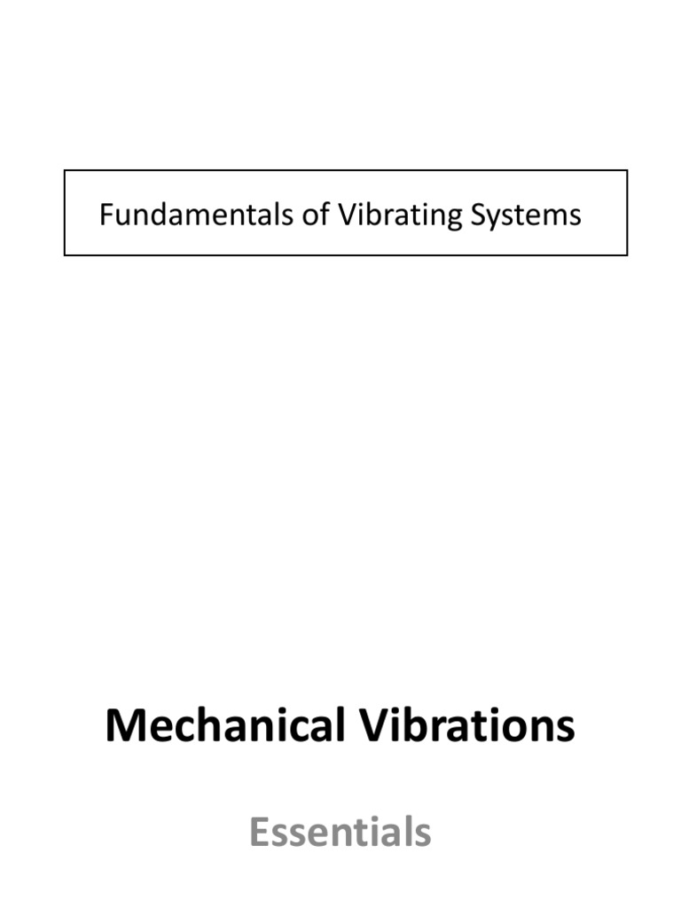 Fundamentals of Mechanical Vibrations | PDF | Velocity | Force