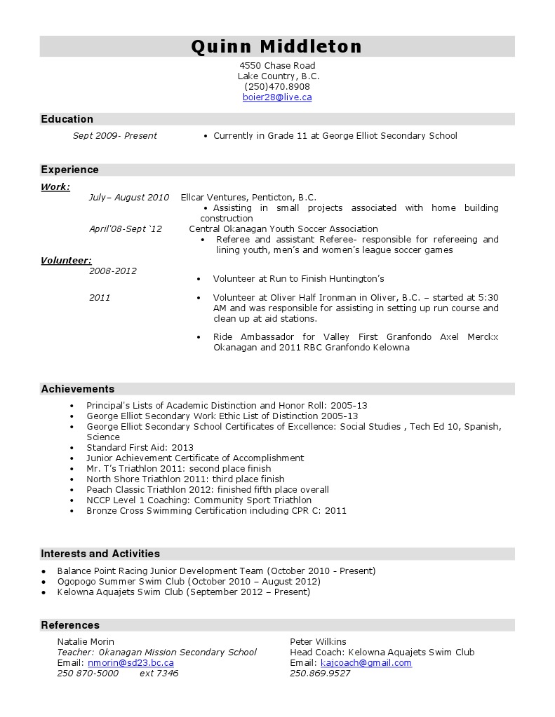 Quinns Resume2 | PDF