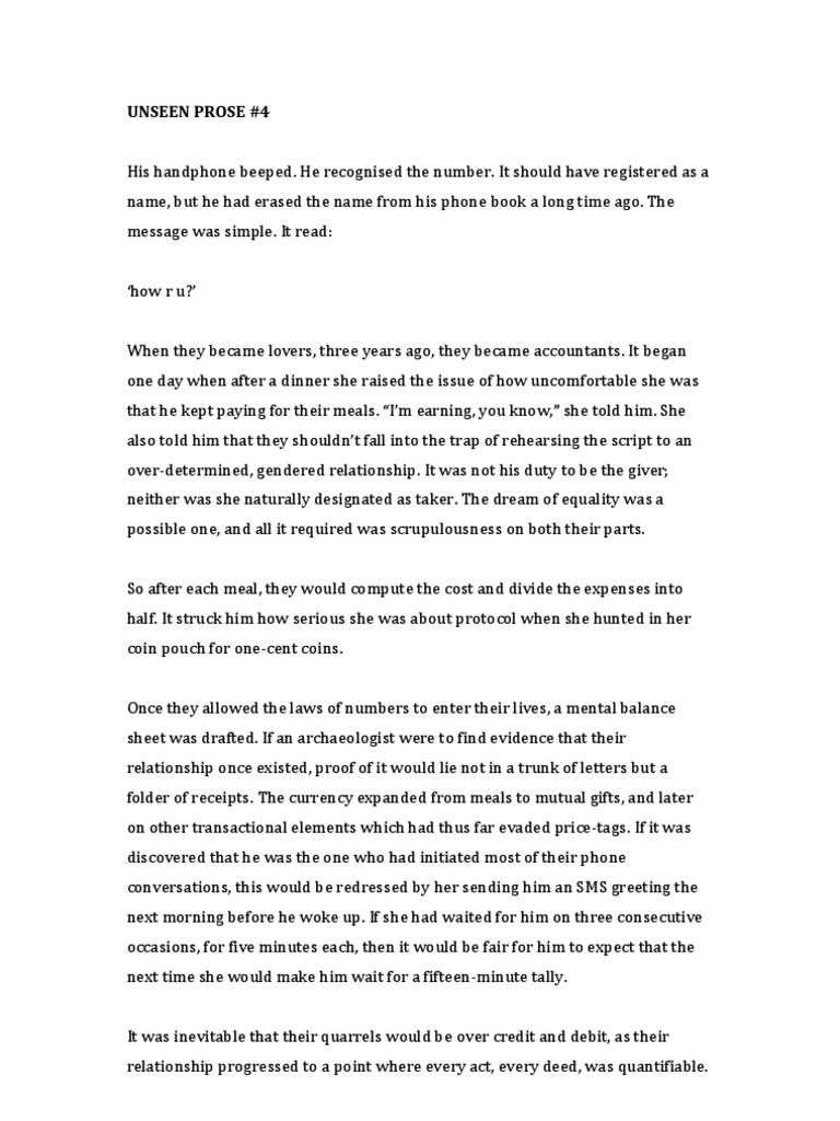 Unseen Prose | PDF | Business