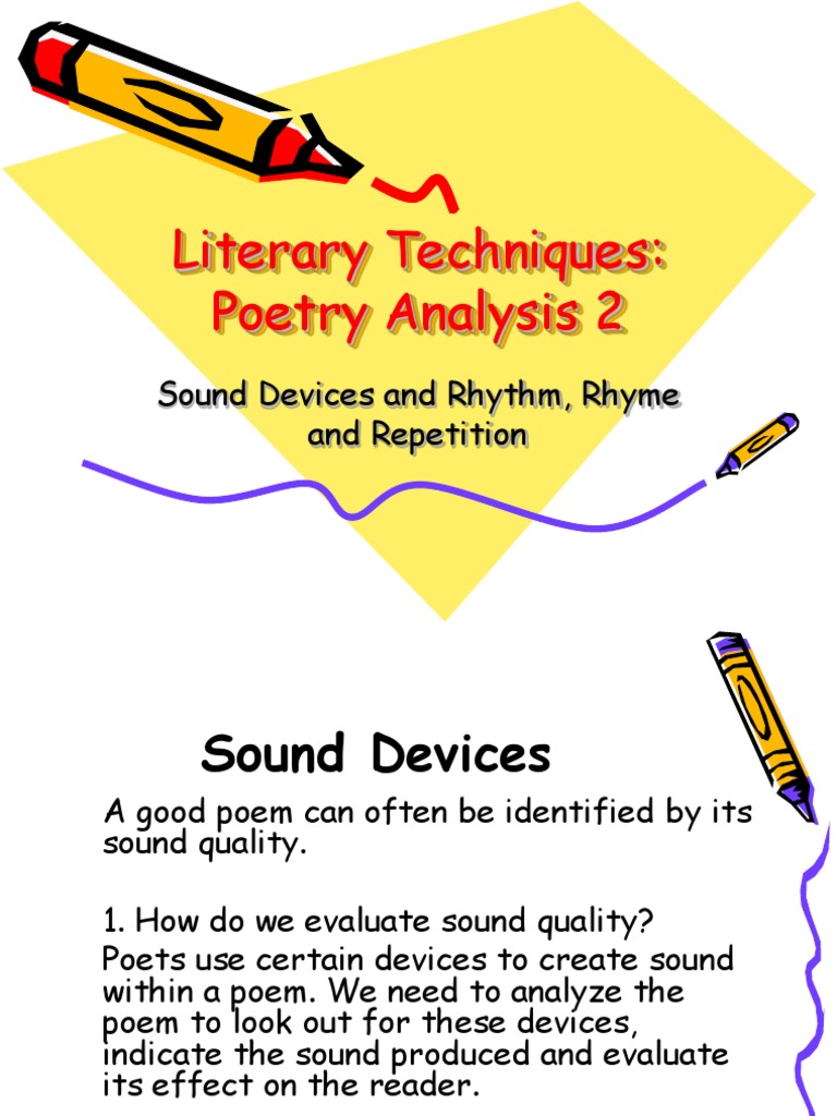 Literary Techniques Poetry Analysis 2 | Rhyme | Poetry