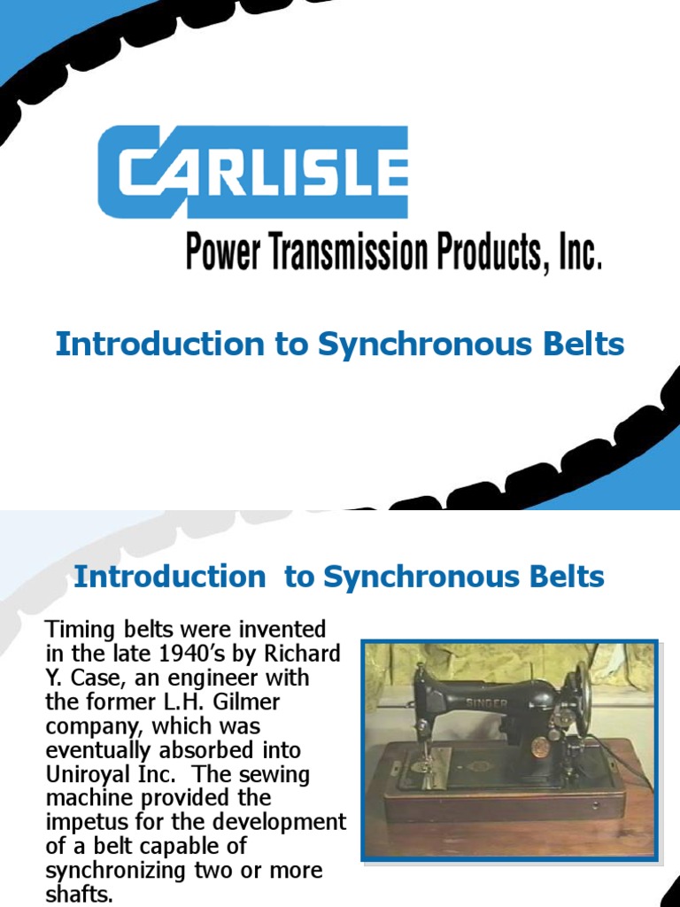 Introduction To Synchronous Belts | PDF | Belt (Mechanical ...