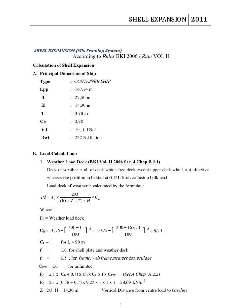 Shell Expansion Naval Arc Diponegoro University | PDF | Hull ...