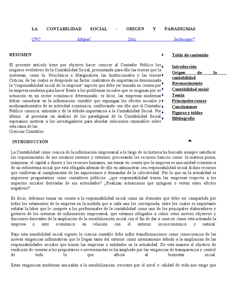 La Contabilidad Social | PDF | Contabilidad | Sociedad