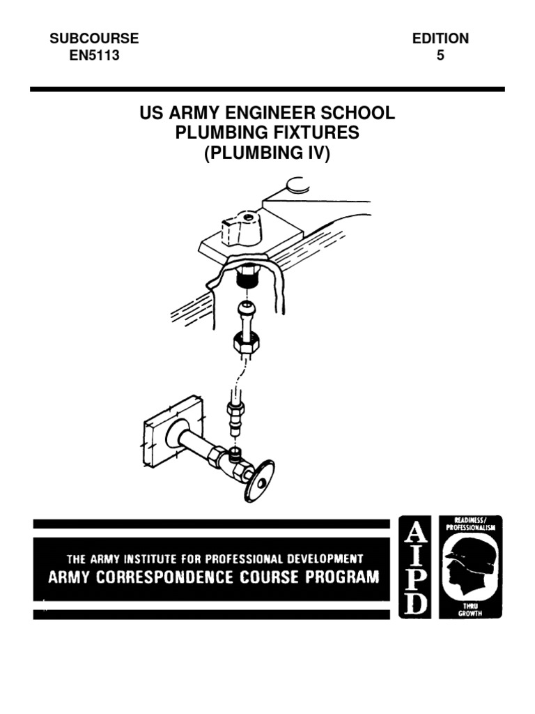 US Army Plumbing IV Plumbing Fixtures | PDF | Pipe (Fluid Conveyance ...