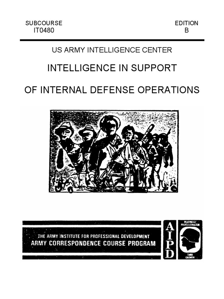 Army Intelligence in Sup. of Internal Def. Ops | PDF