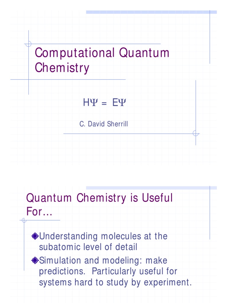 Electronic Structure Theory | PDF
