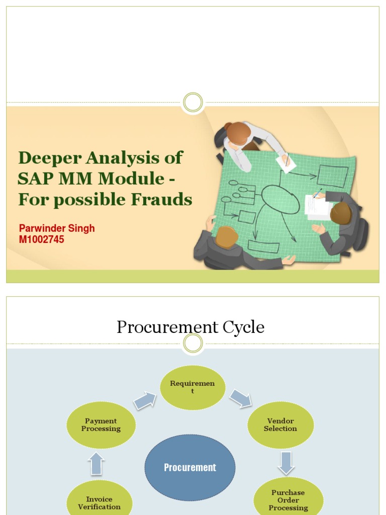 Fraud Detection in SAP MM | PDF | Career & Growth | Finance & Money ...