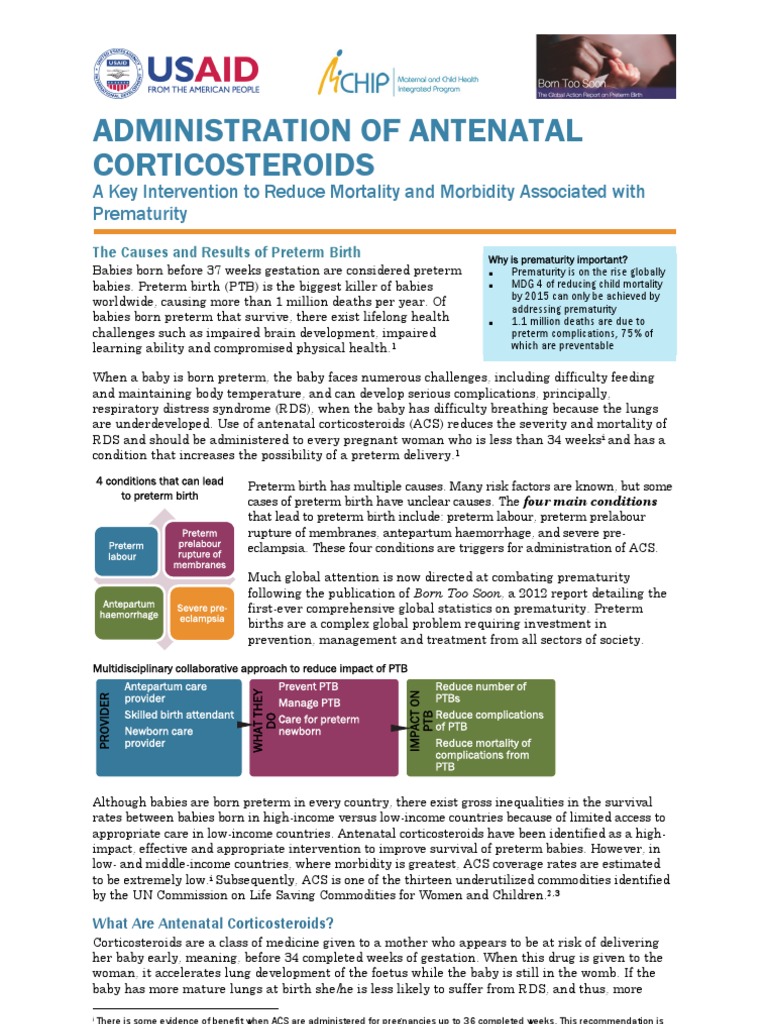 Administration Of Antenatal Corticosteroids