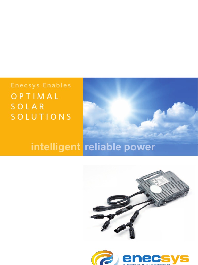 Intelligent: Optimal Solar Solutions | PDF | Photovoltaic System ...