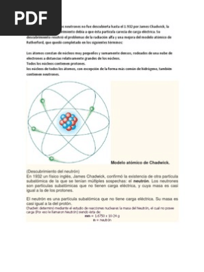 Modelo Atomico De James Chadwick