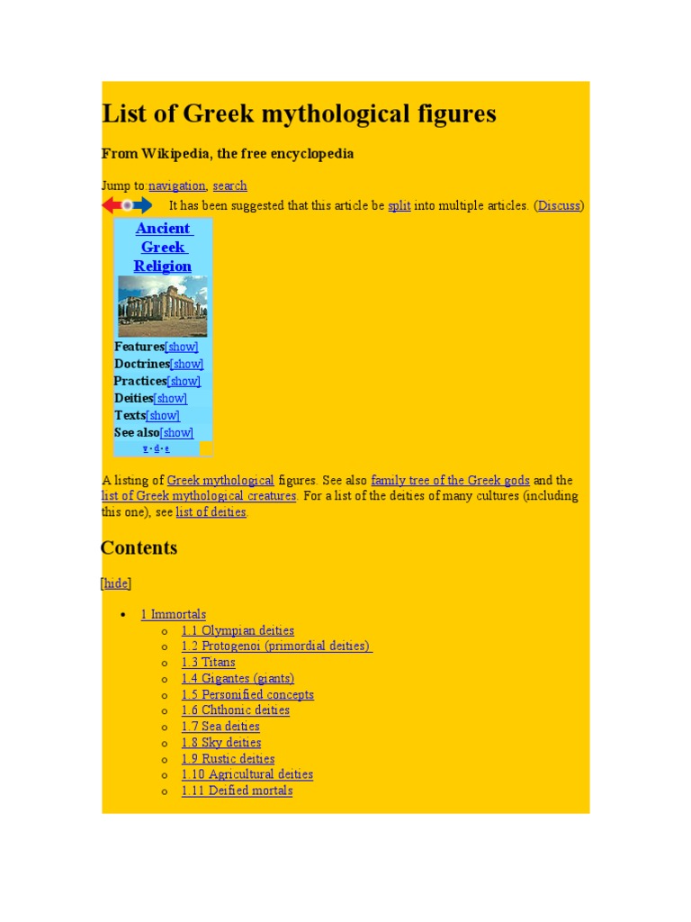 List of Greek Mythological Figures | PDF | Greek Underworld | Muse