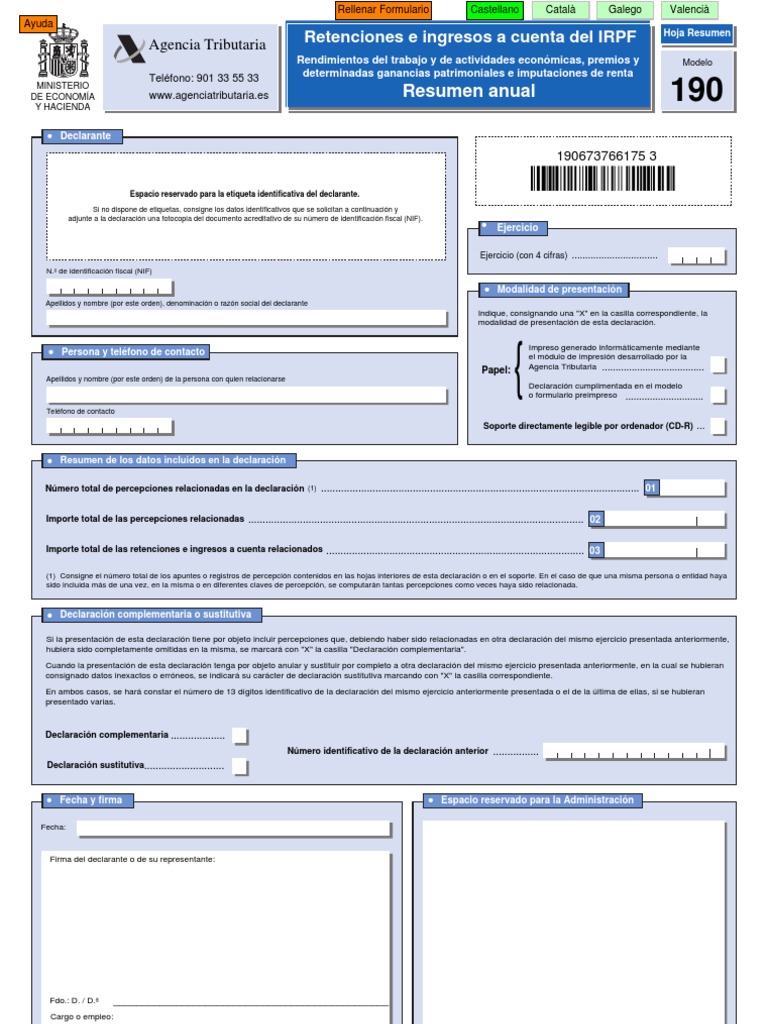 Rellena Formulario IRPF | PDF | Science | Tecnología (general)