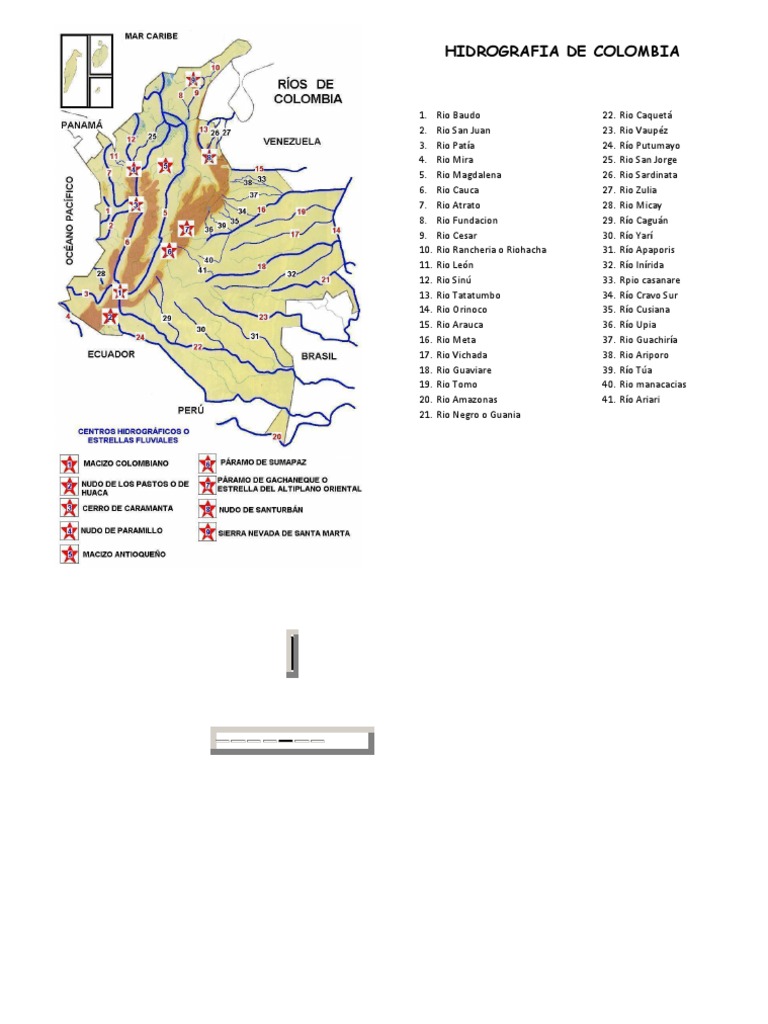 Hidrografia de Colombia | PDF