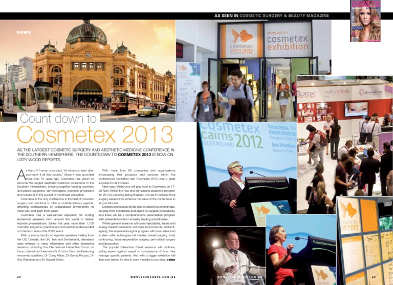 Cosmetex 2013 As Seen in Cosmetic Surgery & Beauty Magazine Issue 57 ...