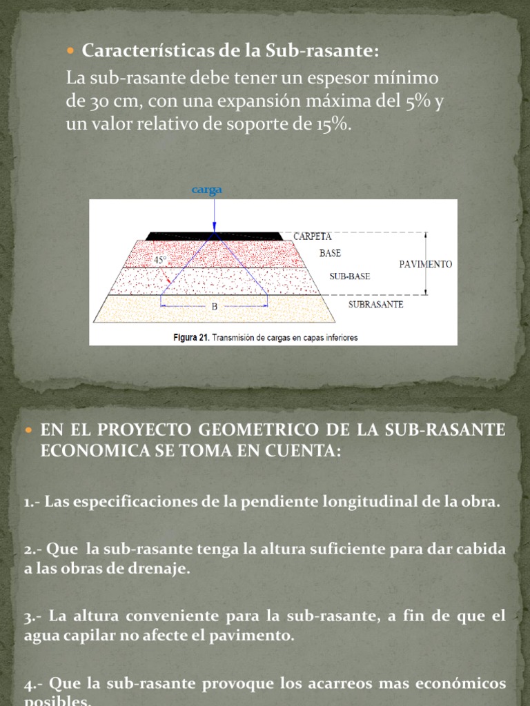 LA SUBRASANTE MAS ECONÓMICA.pptx | Excavación (Arqueología) | Naturaleza