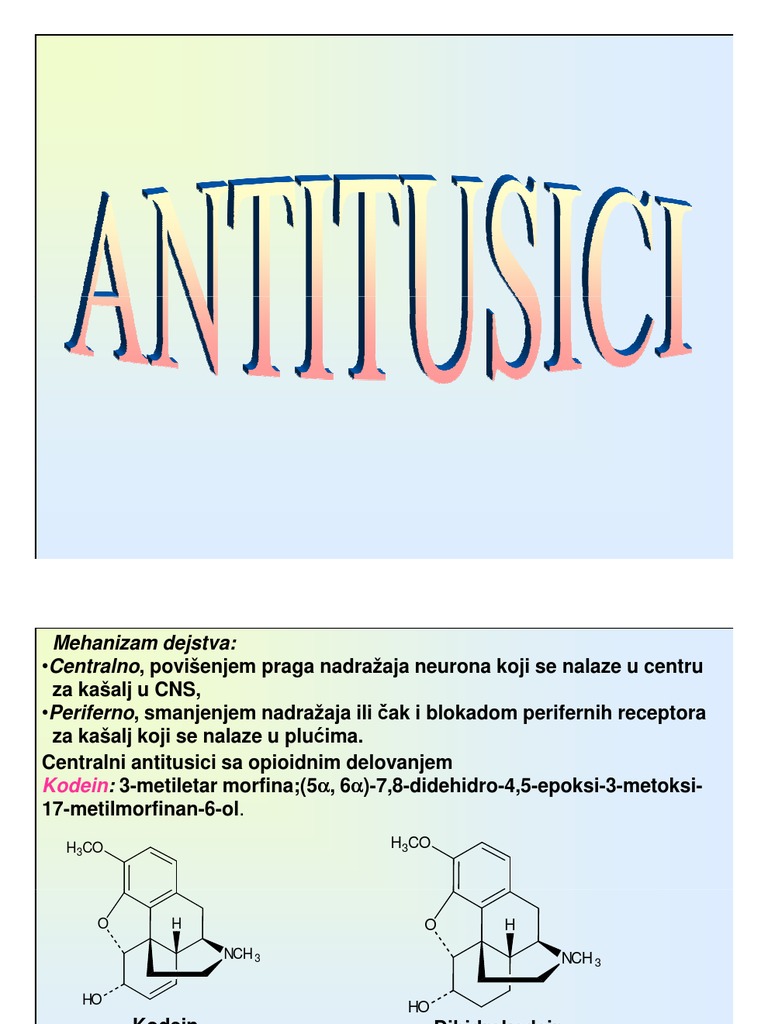 1.antitusici, Ekspektoransi, Opsi Anestetici, Lokalni, Analeptici ...