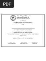 Certificate of Appreciation-Final Template - Tagalog-Edited | PDF