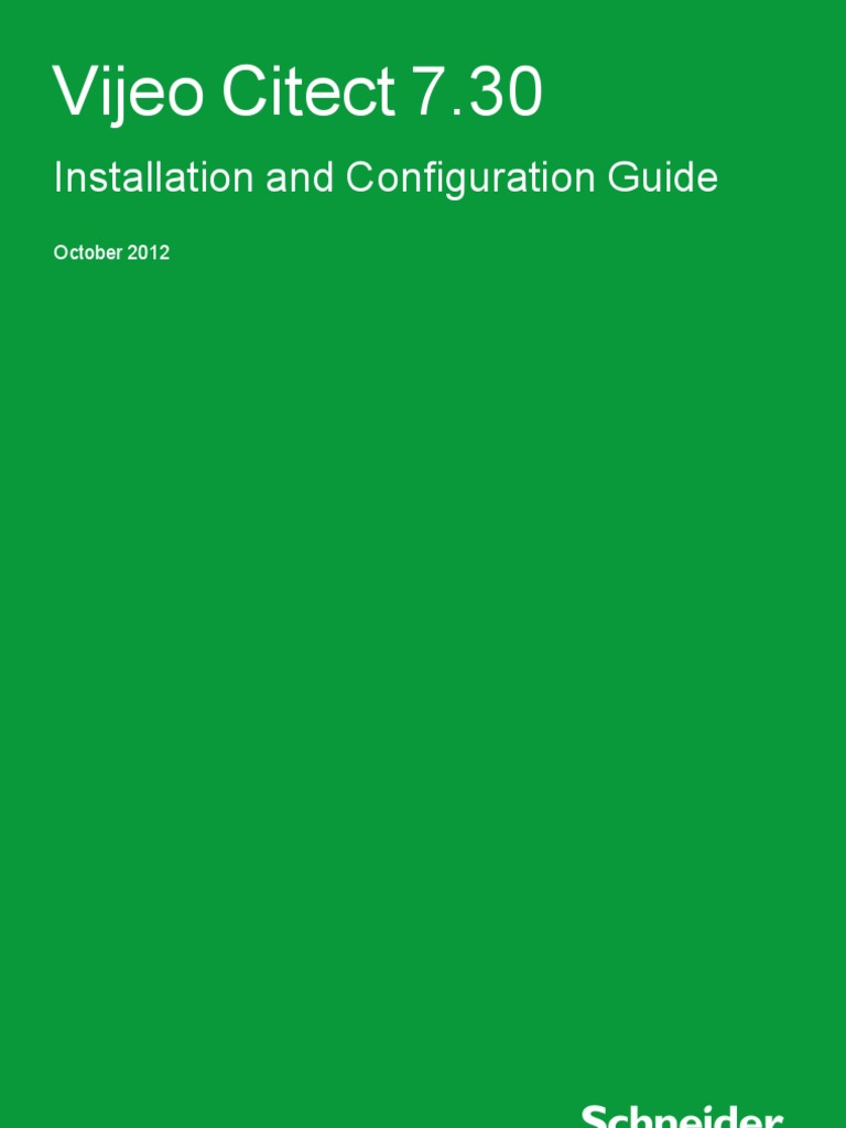 Vijeo Citect Installation Guide | PDF | Microsoft Windows | Windows Vista
