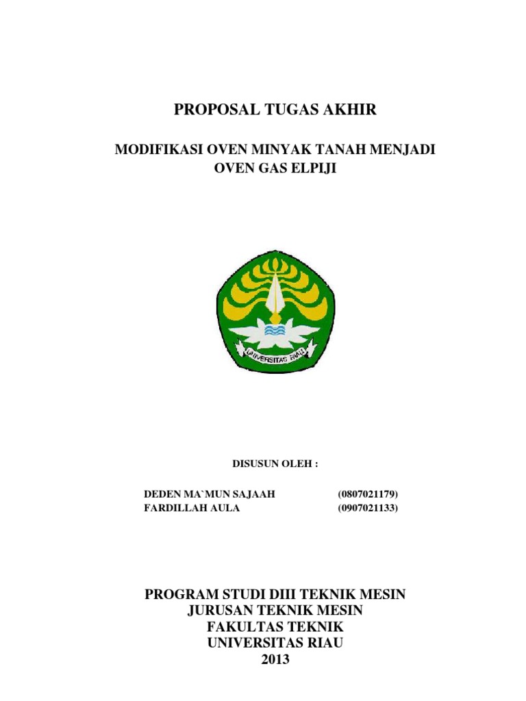 Proposal Tugas Akhir | PDF