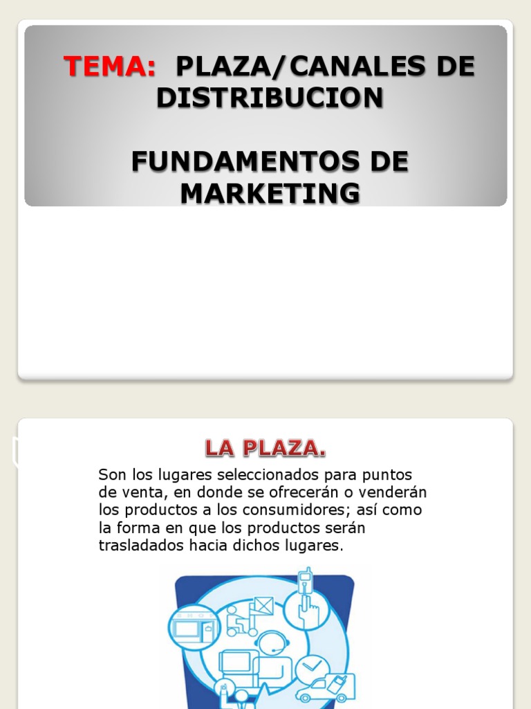 Plaza y Canales de Distribucion | PDF | Distribución (comercial ...