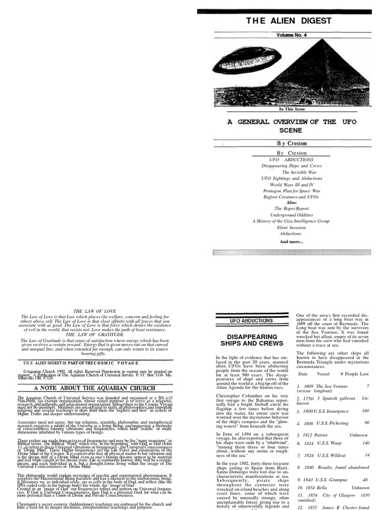 Alien Digest Vol 4 of 4 | PDF | Ships | Divinity