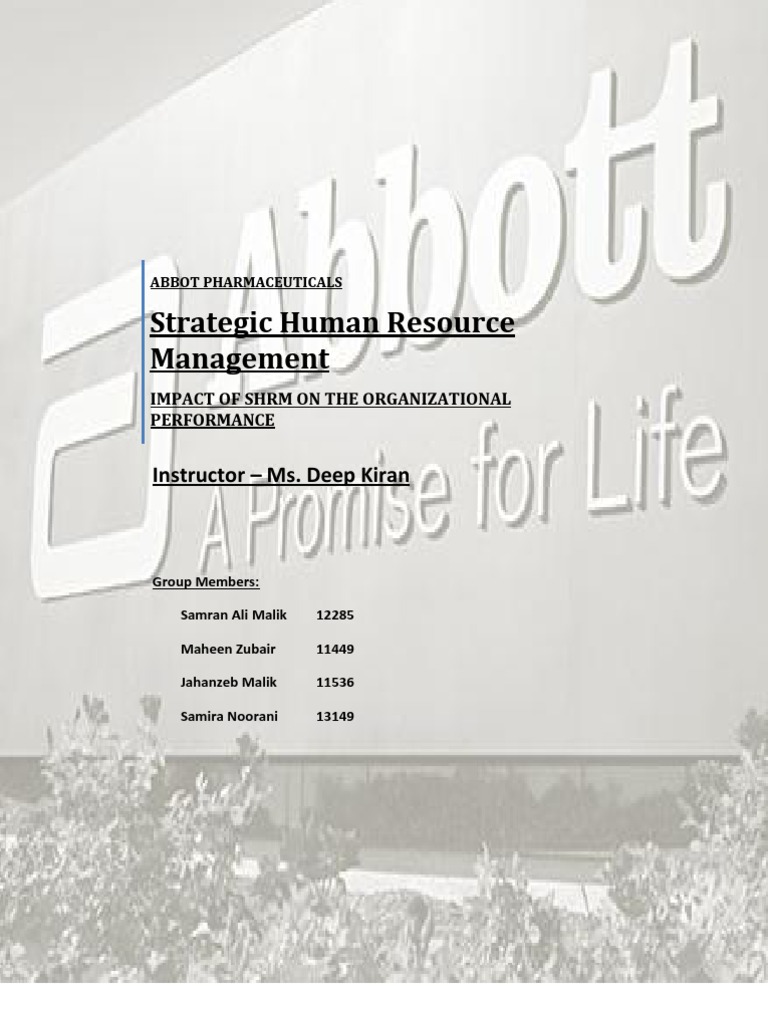 Abbott Pharmaceuticals Overview | PDF | Strategic Management | Human ...