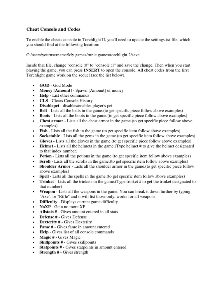 Cheat Codes 2 | PDF | Cheating In Video Games | Command Line Interface