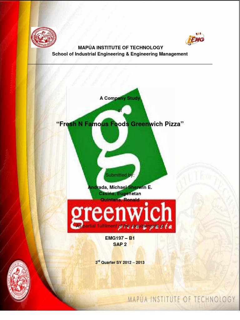 Fresh N Famous Foods Greenwich Pizza | PDF | Business | Foods