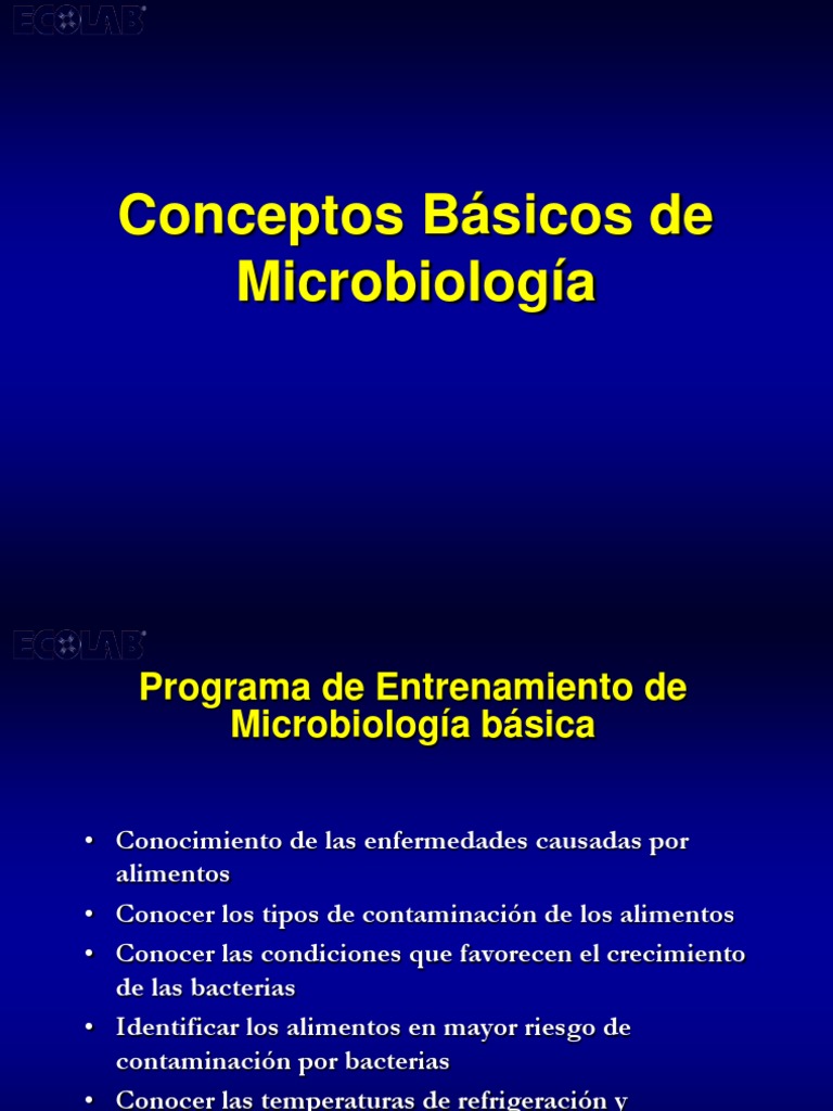 Conceptos Básicos de Microbiología | PDF | Carne | Alimentos