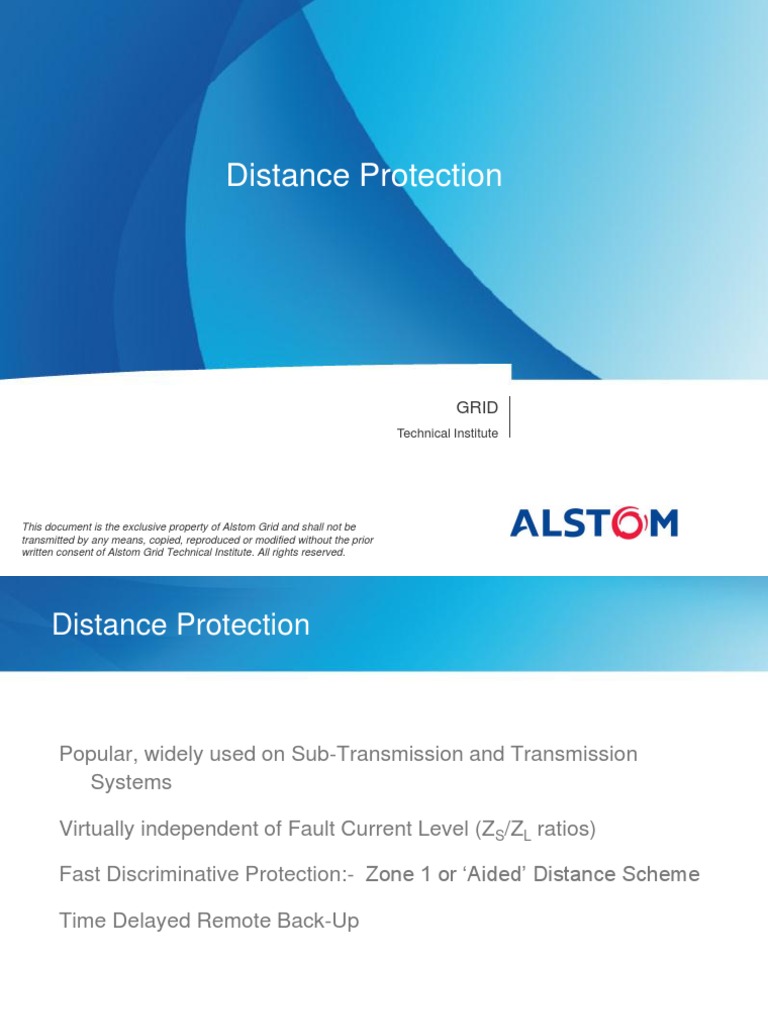 Distance Principles - Basic Principle | PDF | Relay | Electrical Impedance