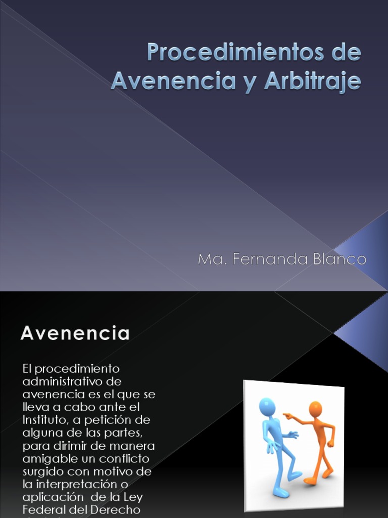 Procedimientos de Avenencia y Arbitraje | PDF | Arbitraje | Información ...