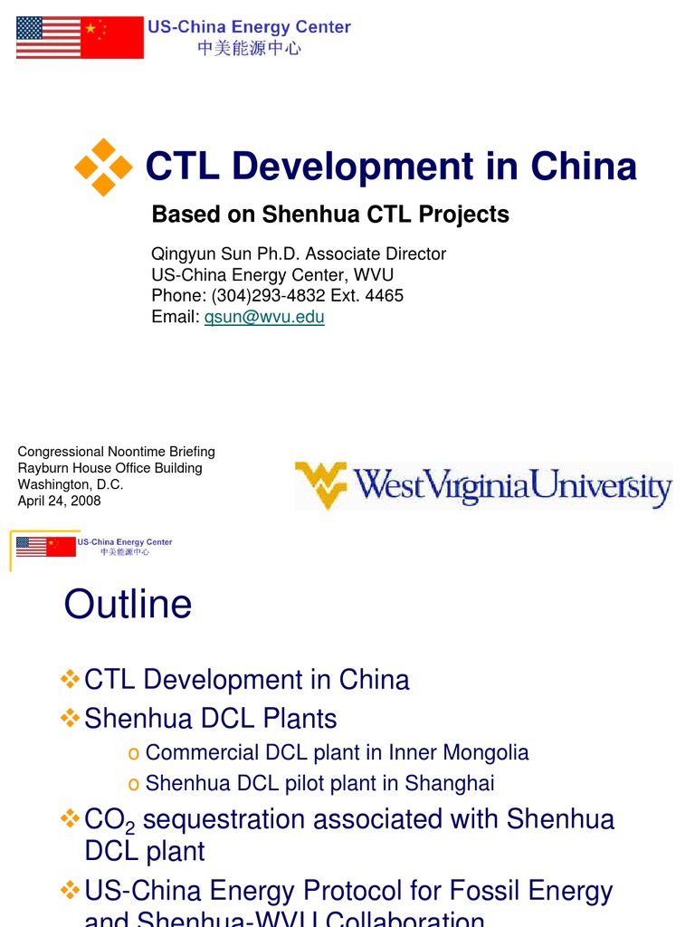 CTL Development in China | PDF | Coal | Carbon Sequestration