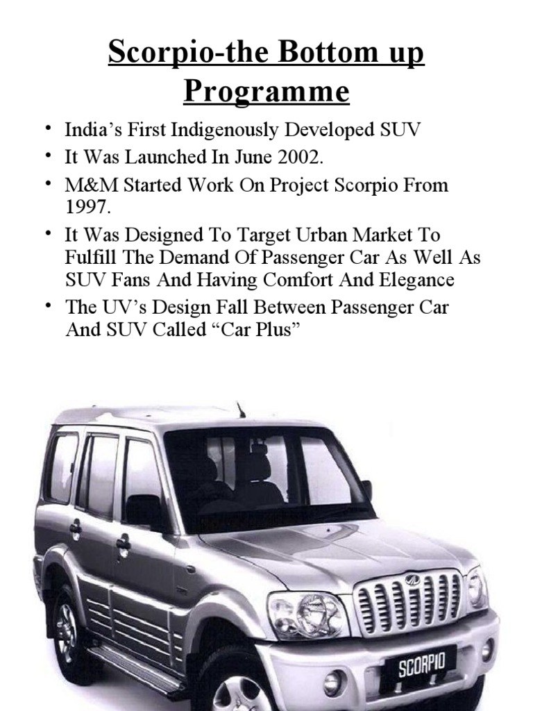 Scorpio | PDF | Vehicles | Car