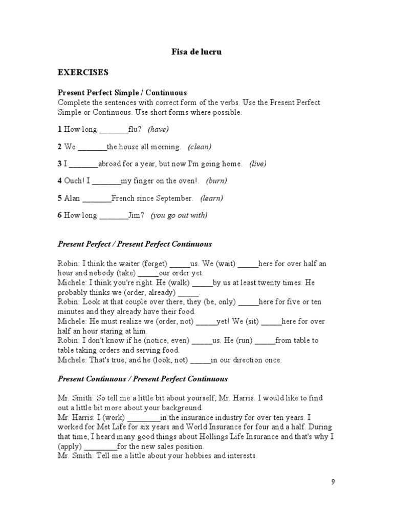 Fisa de Lucru Gramatica Engleza | PDF | Programmer | Computing And ...