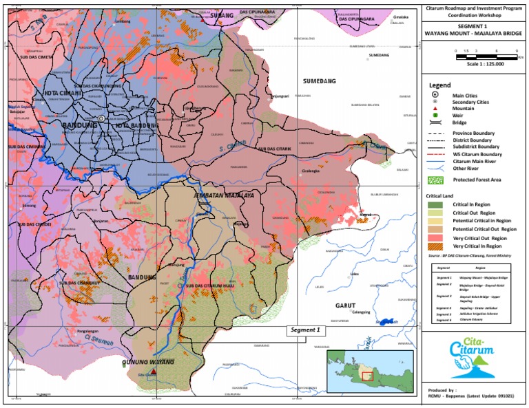 River BasiRiver Basin Map in Sub DAS Citarum Hulu SEGMEN 1 (091009) N ...