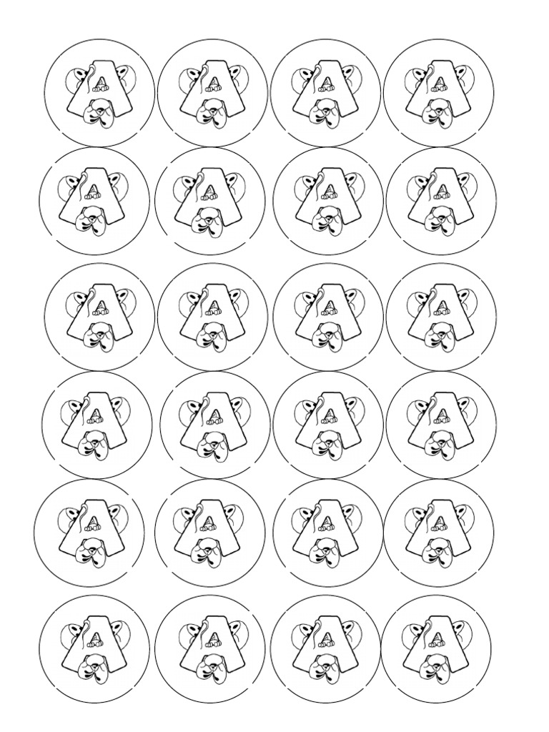 Litere Vesele Cu Soricei de Colorat | PDF