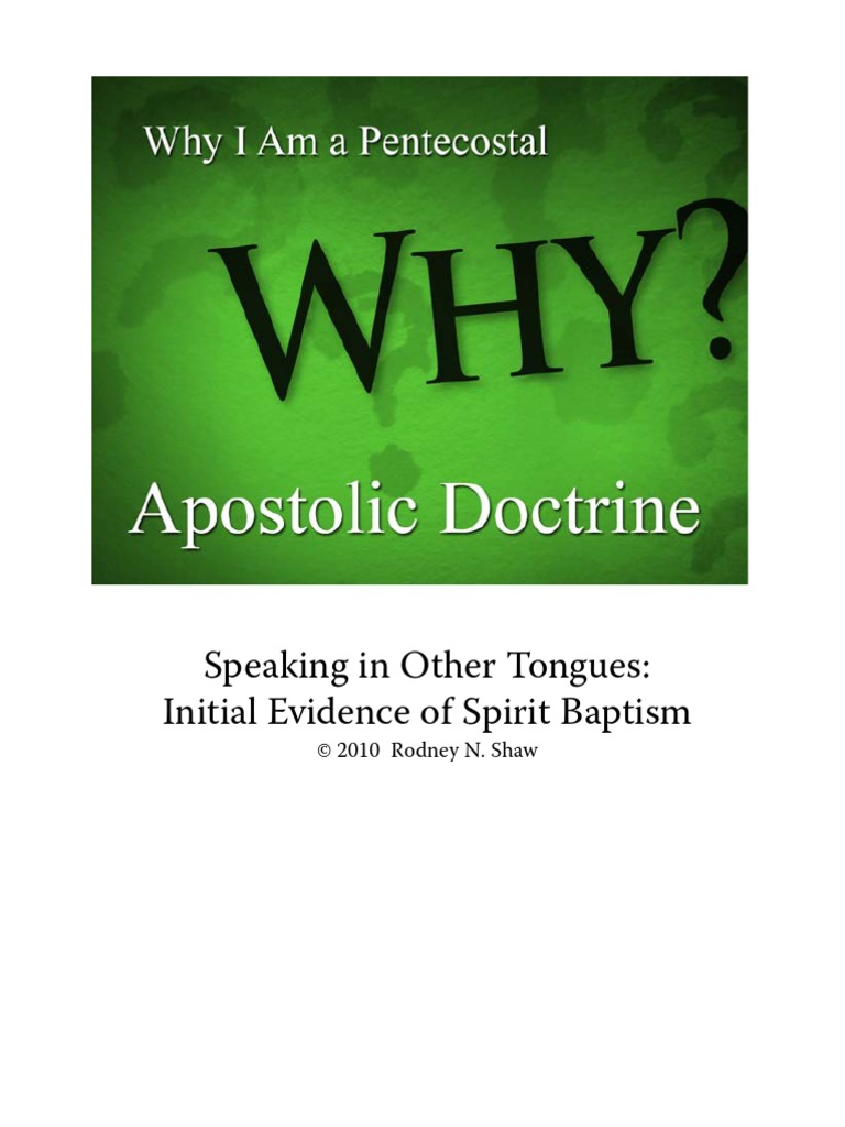 Speaking in Tongues Handout | PDF | Glossolalia | First Epistle To The ...