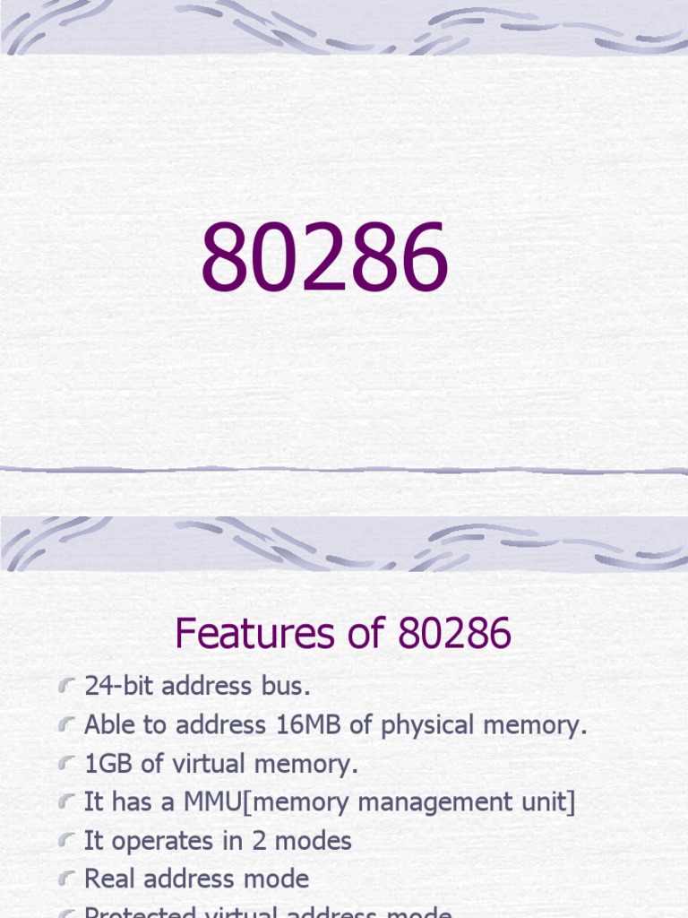 80286 | PDF | Instruction Set | Computer Data Storage