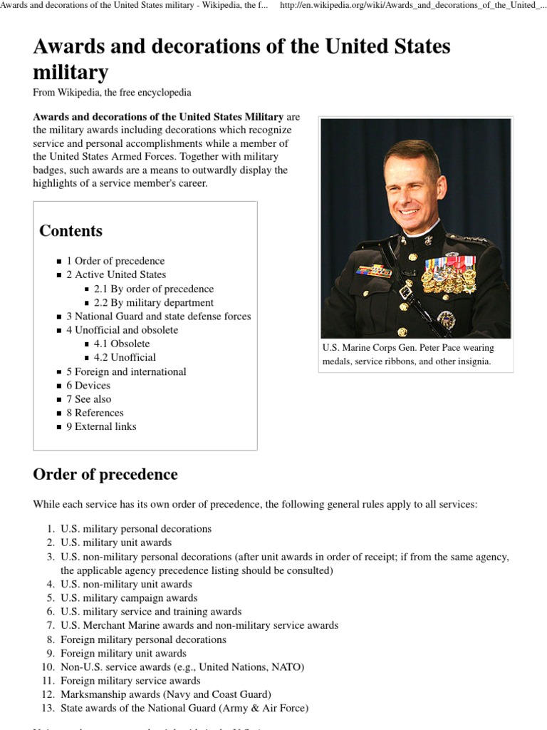 Awards and Decorations of The United States Military - Wikipedia, The ...