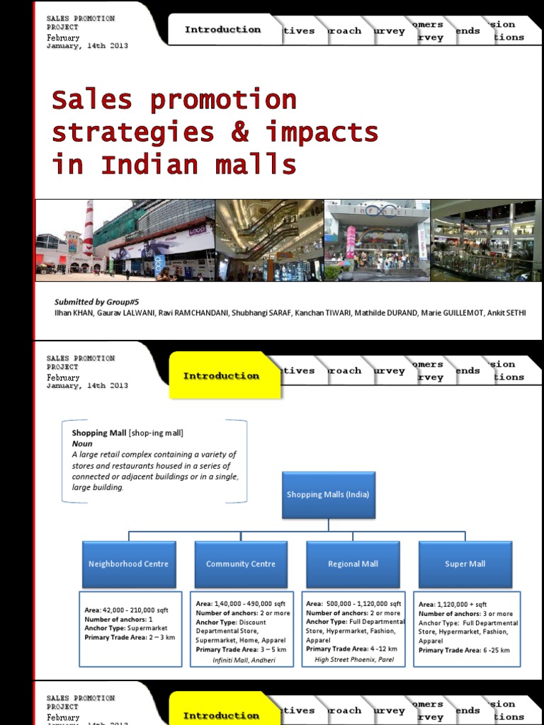Sales Promotions at Malls | PDF | Shopping Mall | Promotion (Marketing)