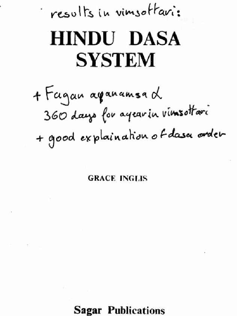 Hindu Dasa System Explained | PDF | Planets | Mercury (Planet)
