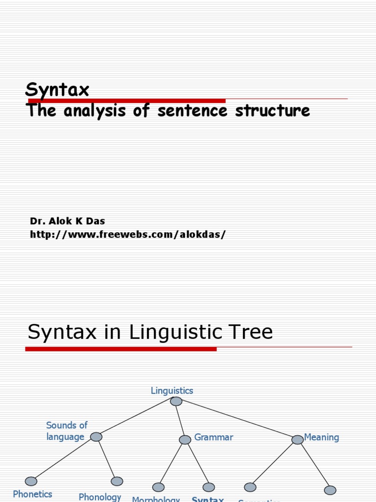 Syntax Das | Syntax | Phrase