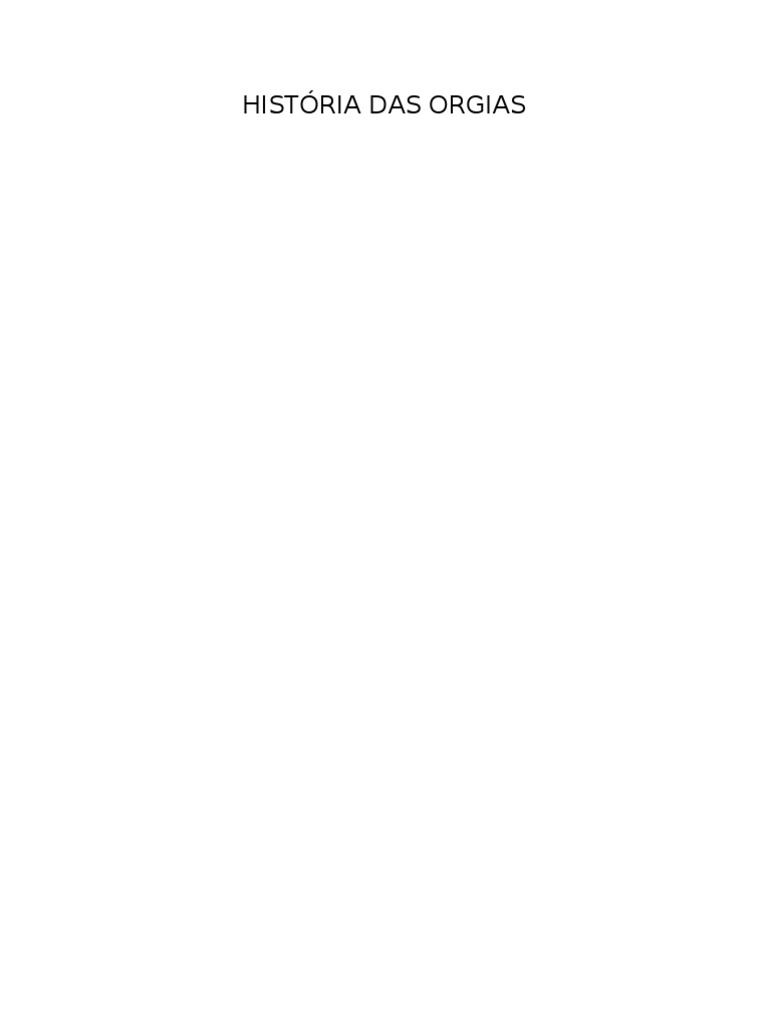 Burgo Partridge - História Das Orgias | PDF