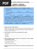 Formas Personales y No Personales del Verbo | PDF | Verbo | Morfología ...
