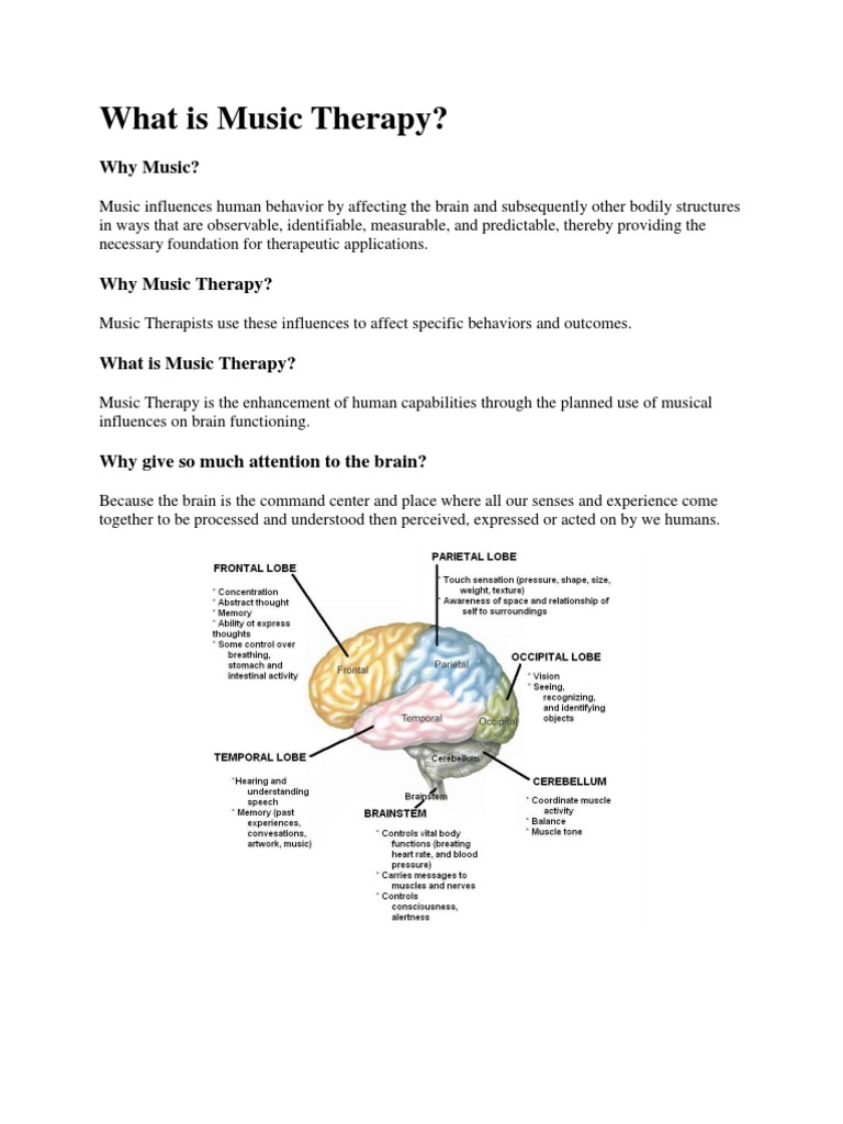 What Is Music Therapy | PDF | Tourette Syndrome | Psychotherapy