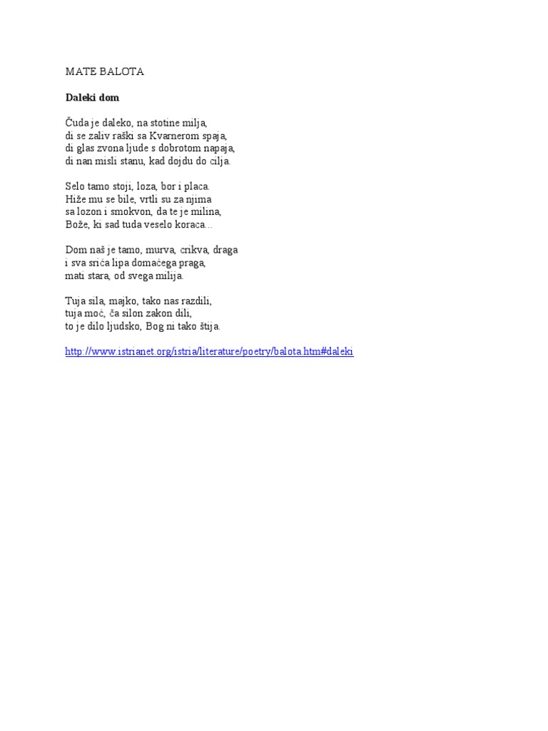 Mate Balota | PDF