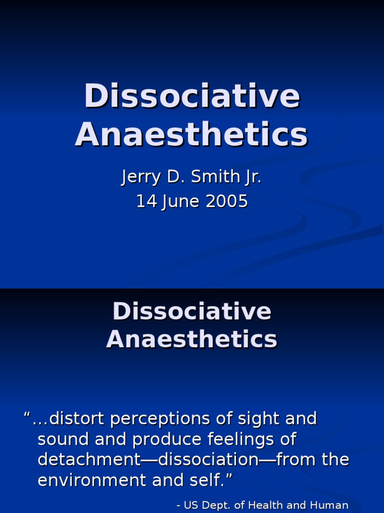 Dissociative Anaesthetics | PDF | Phencyclidine | Nitrous Oxide