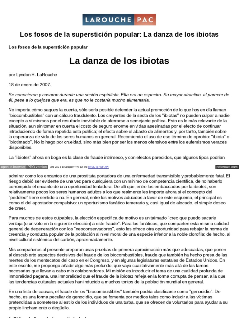 Crítica a los biocombustibles y su fraude | PDF | Science | Física